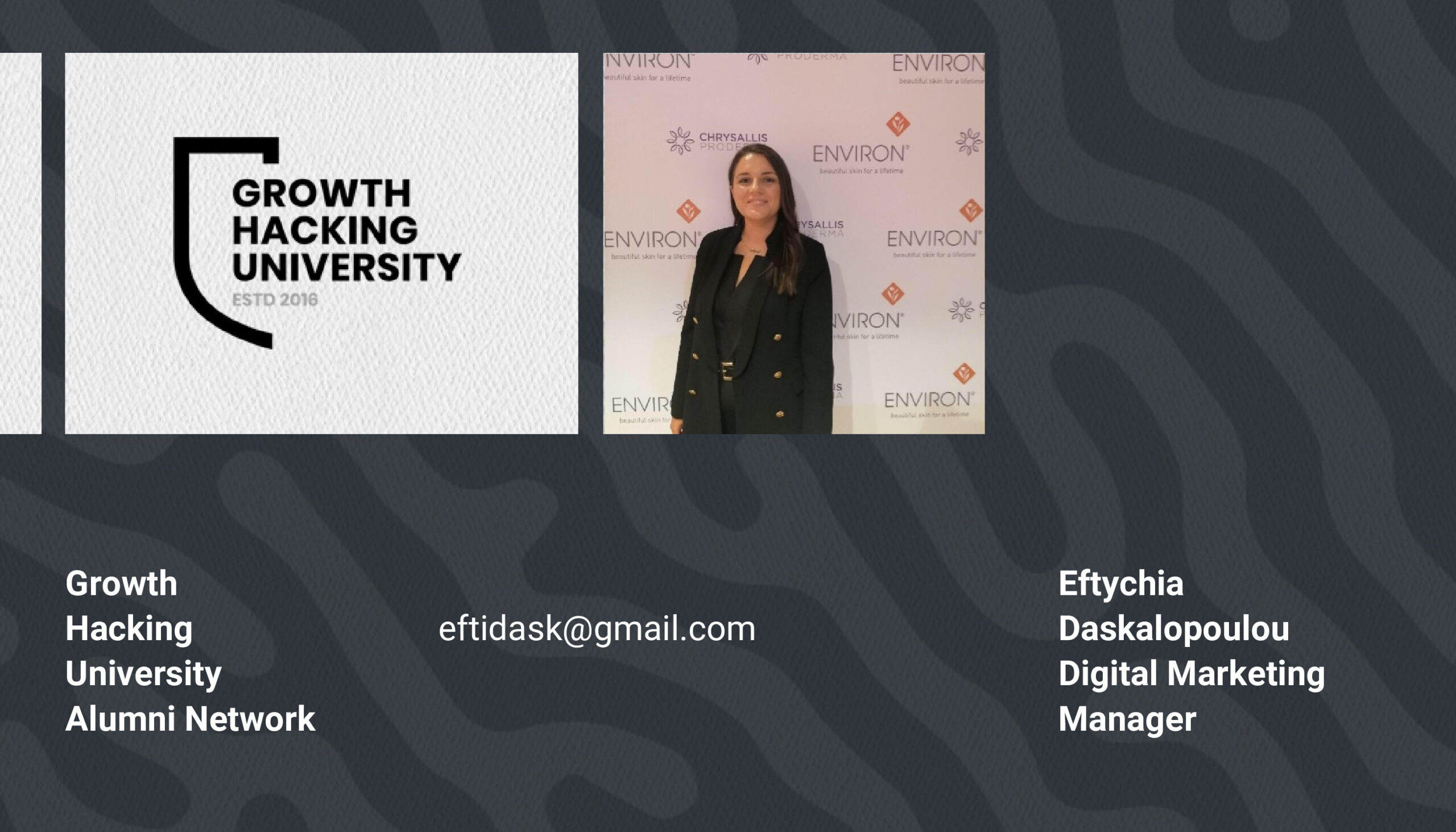 Eftychia Daskalopoulou - Growth Hacking University
