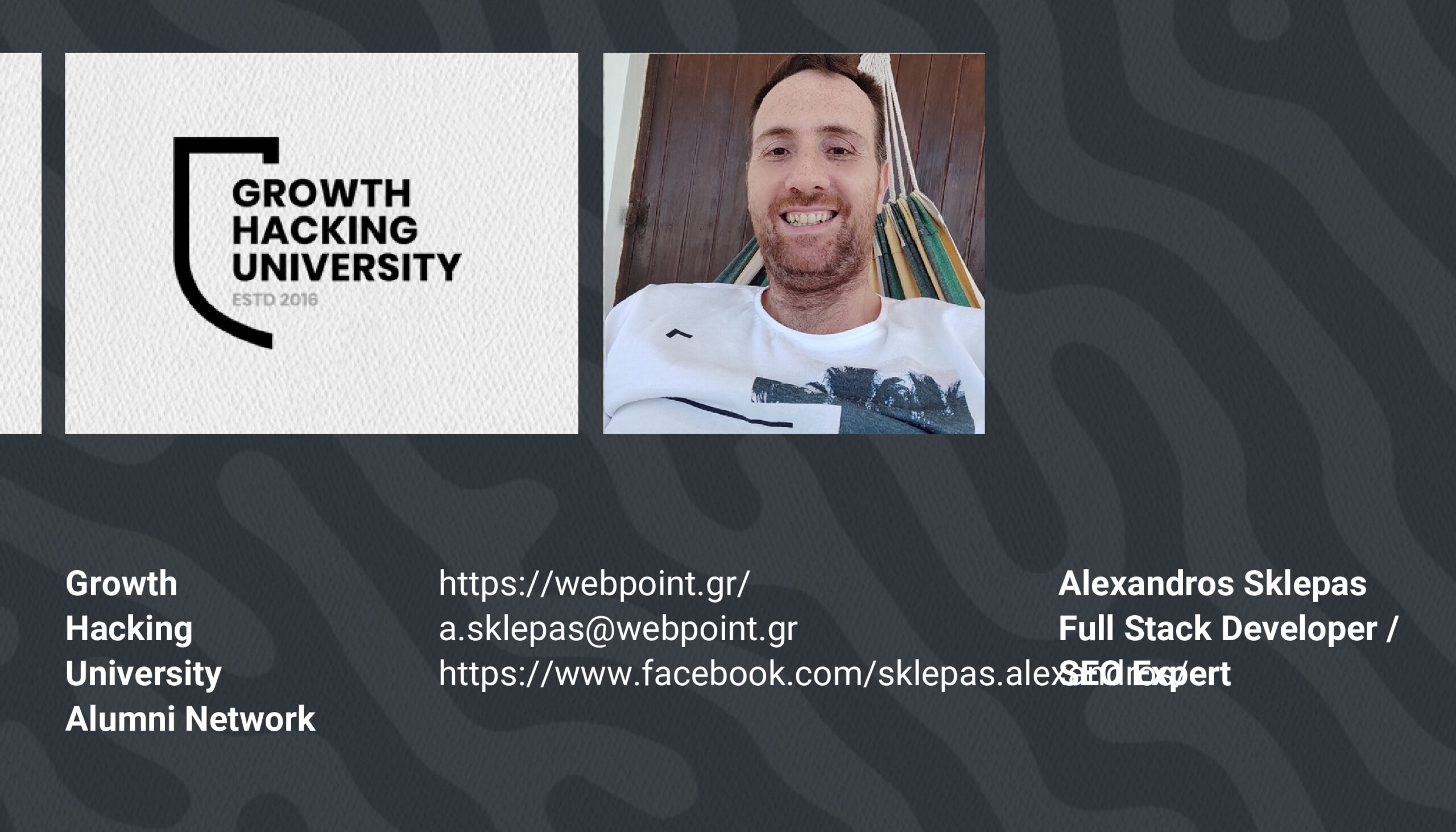 Alexandros Sklepas - Growth Hacking University